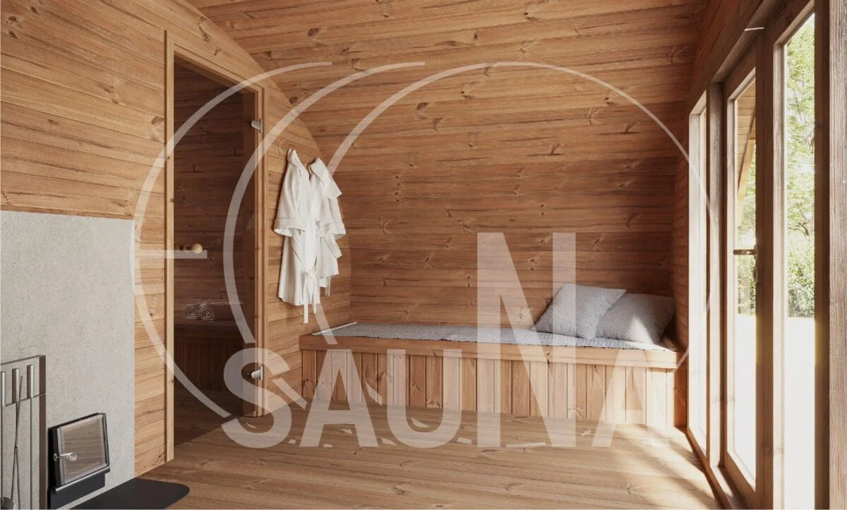 Saunamaja „Frodo“ kolme ruumiga - Ecosauna